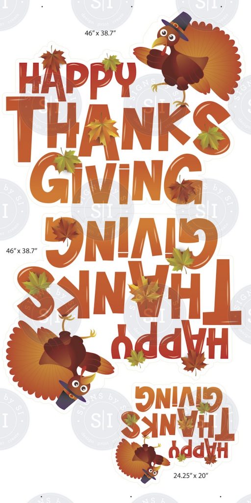 Happy Thanksgiving Simple Stack - 3 Pieces - Signs by SI