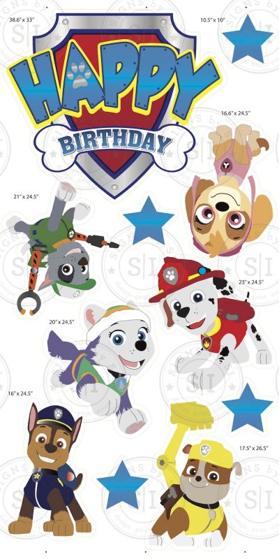 Paw Patrol Inspired Smart Set - 11 Pieces - Signs by SI