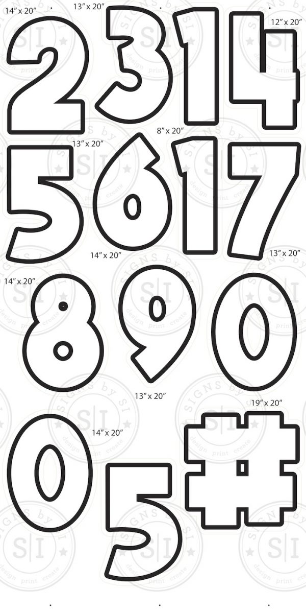 Number sets - Signs by SI