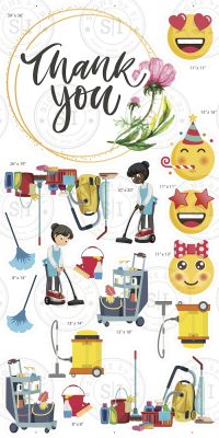 Housekeeping Thank You Smart Set - 15 Pieces - Signs by SI