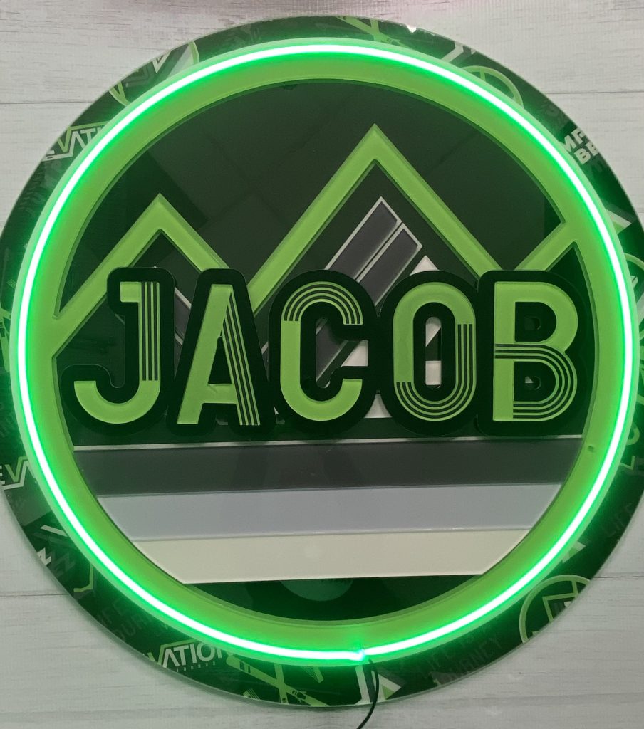 Custom Acrylic Layered + Neon Accent Sign In Board for Events, Wedding ...