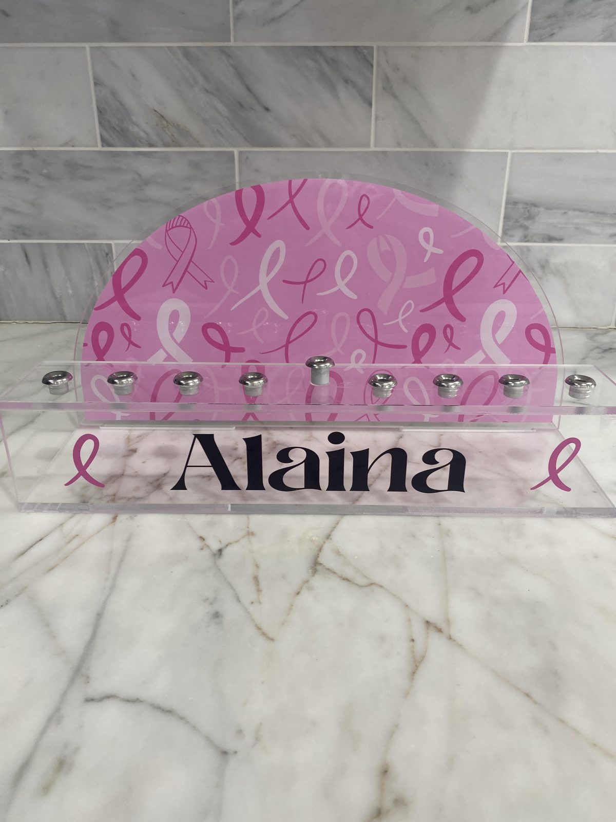 Customized Acrylic Hanukkah Menorah with Name/Verbiage and Graphics or ...