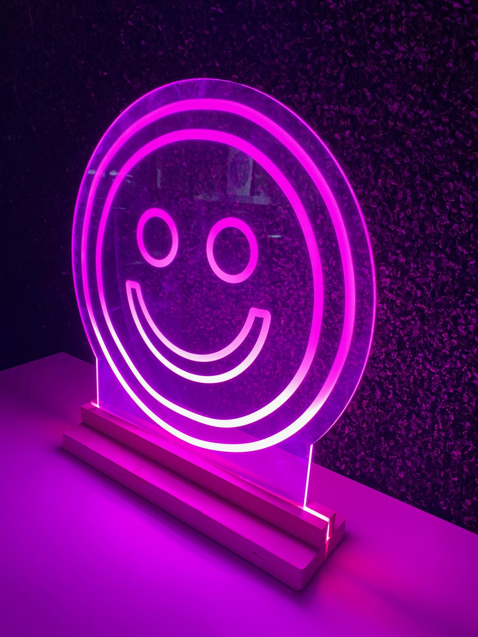 Custom Made LED Acrylic Light Up Display Sign in Board or Centerpieces ...