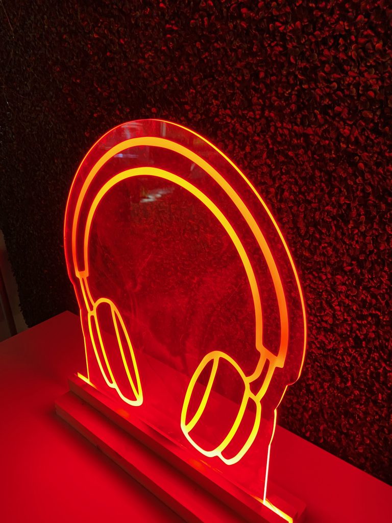 Custom Made LED Acrylic Light Up Display Sign in Board or Centerpieces ...