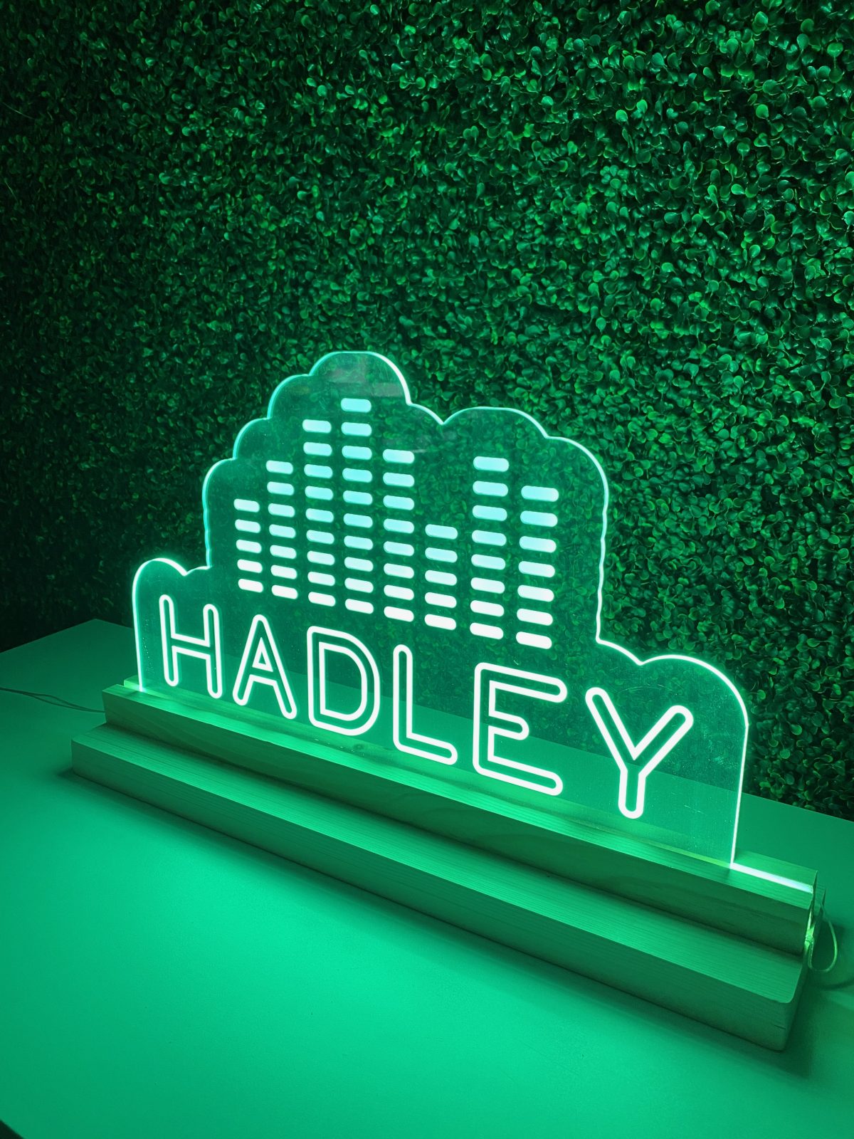 Custom Made LED Acrylic Light Up Display Sign in Board or Centerpieces ...