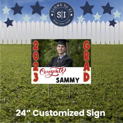 Custom Congrats Yard Sign - 24" Customized Graphic - Signs by SI