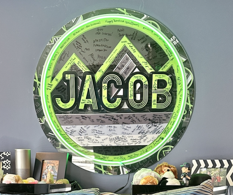 Custom Acrylic Layered + Neon Accent Sign In Board for Events, Wedding ...