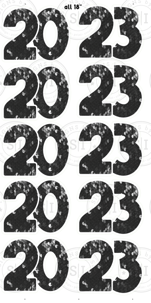 Bouncy Color of Your Choice 24" Alphabet - 26 Pieces - Signs by SI