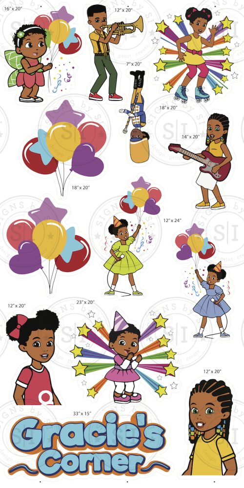 Gracie's Corner- 13 Pieces - Signs by SI