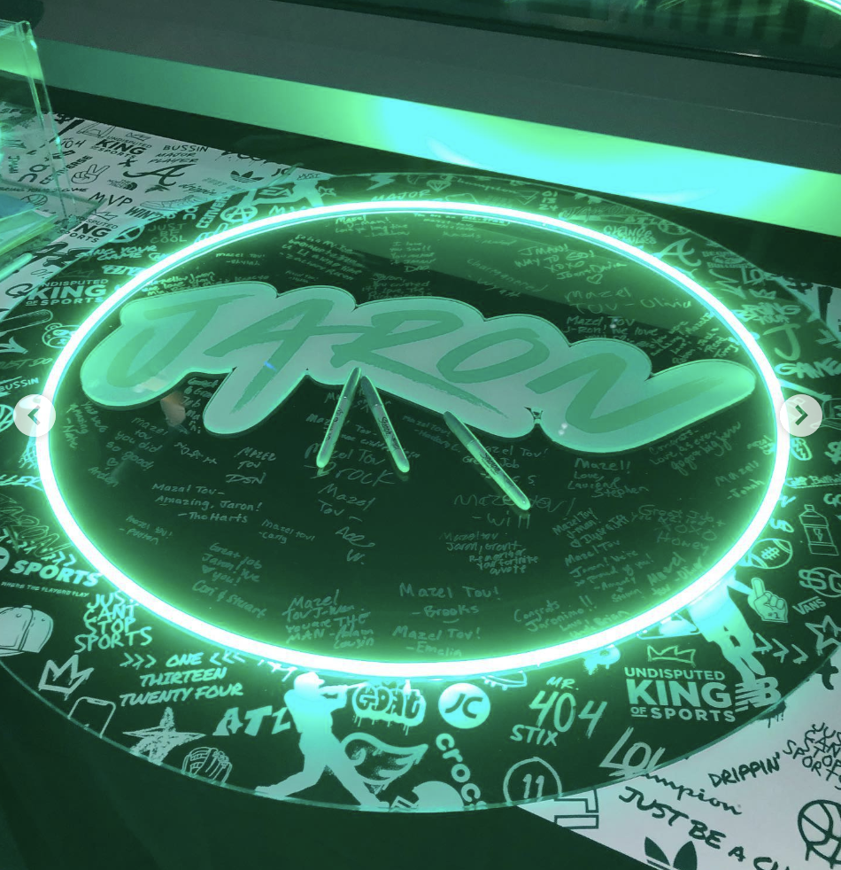 Custom Acrylic Layered + Neon Accent Sign In Board for Events, Wedding ...