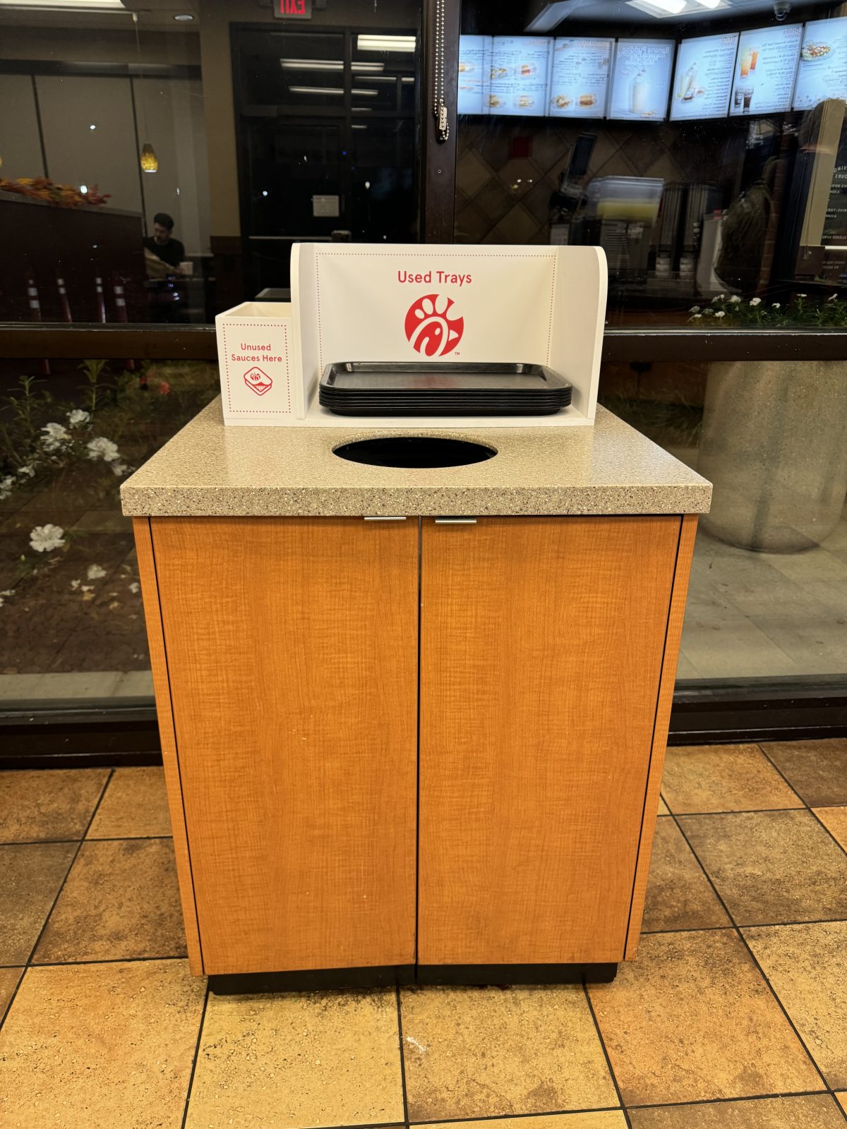 Chick-fil-A Sauces and Trays Holder Organizer for Top of Trash Cans ...